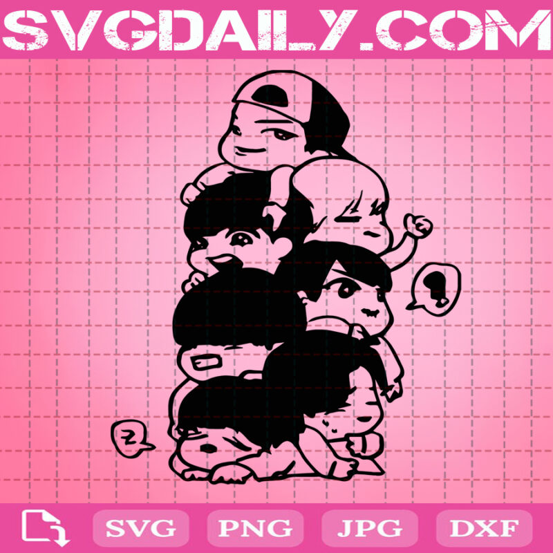 BTS Svg, Kpop Svg, Jimin Svg, Chibi Svg, Korean Svg, BTS Svg Png Dxf ...