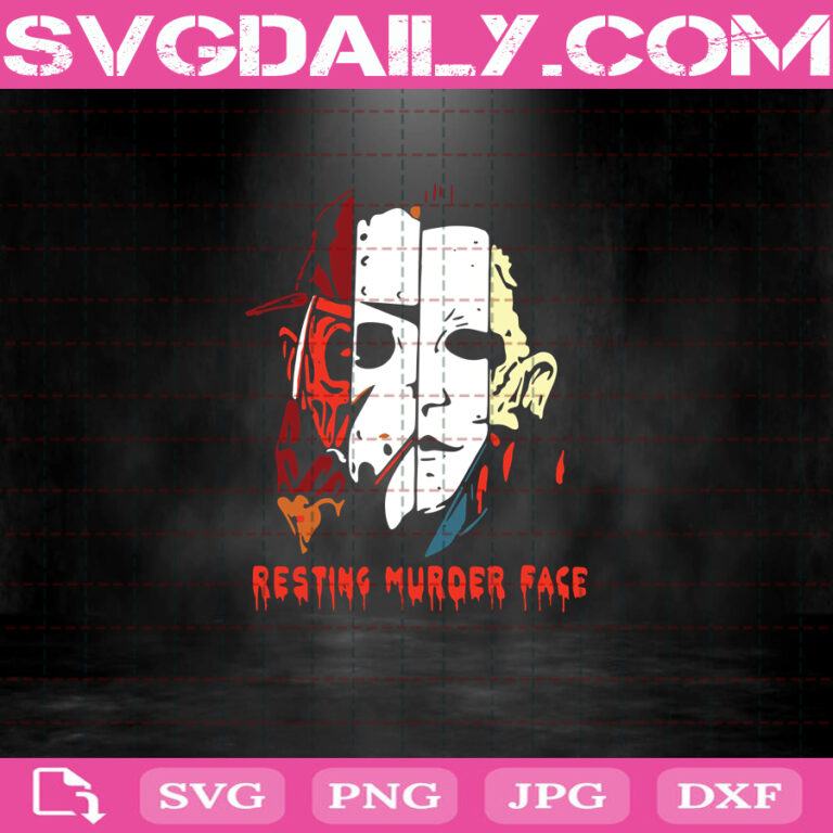 Horror Movies Resting Murder Face Svg, Horror Movies Character Svg ...
