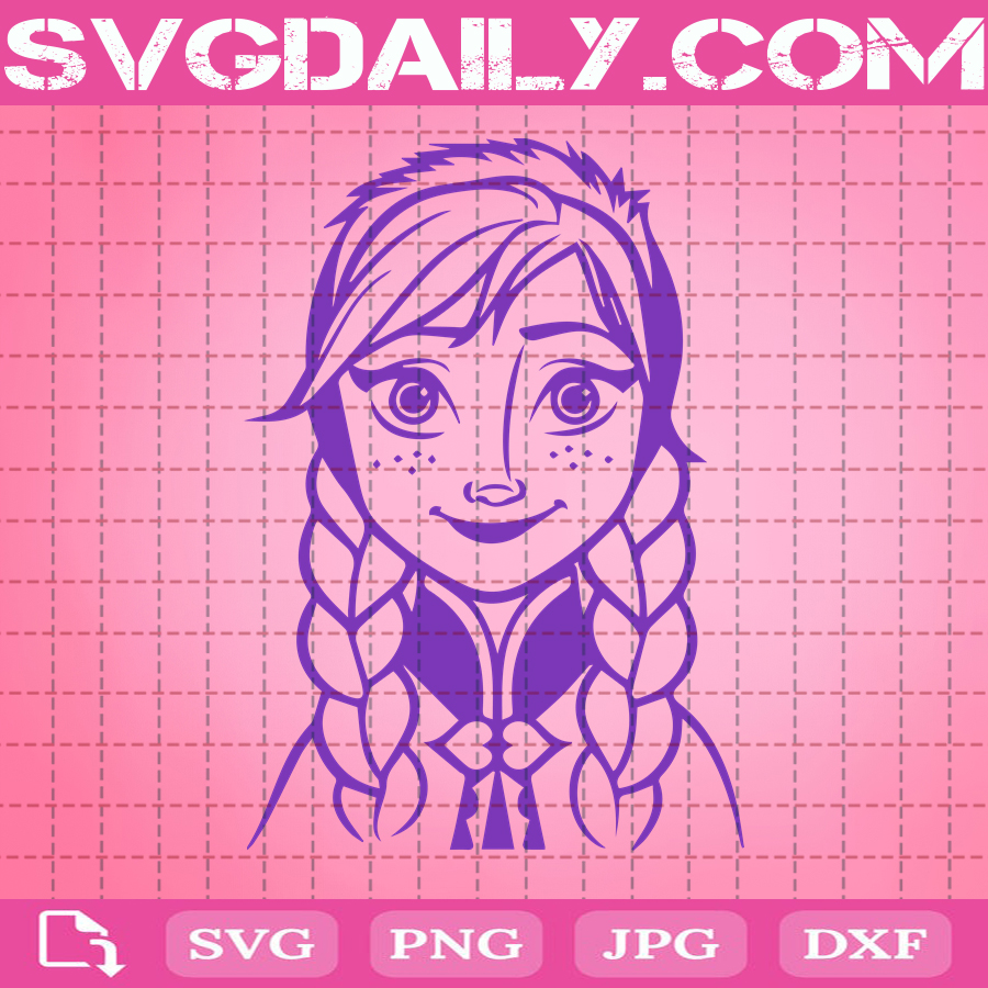 Anna Svg, Anna Frozen Svg, Anna Princess Svg, Disney Princess Svg ...