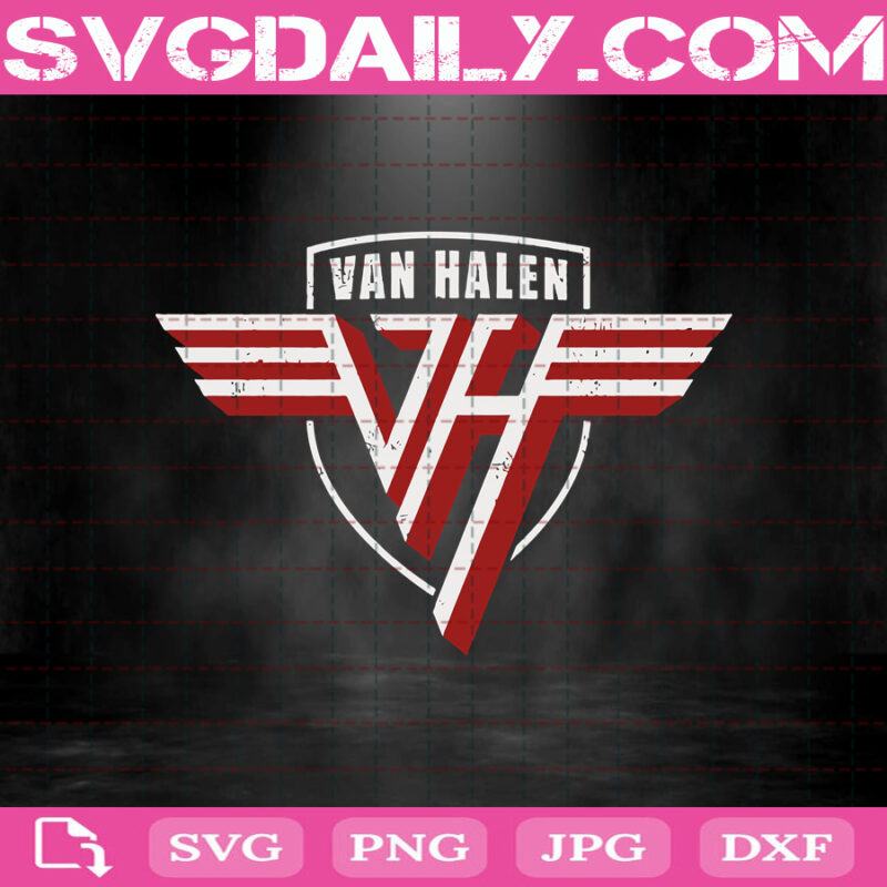 Van Halen Logo Svg Van Halen Svg Famous Music Rock Band Svg Eddie Van Halen Svg Rock Lovers