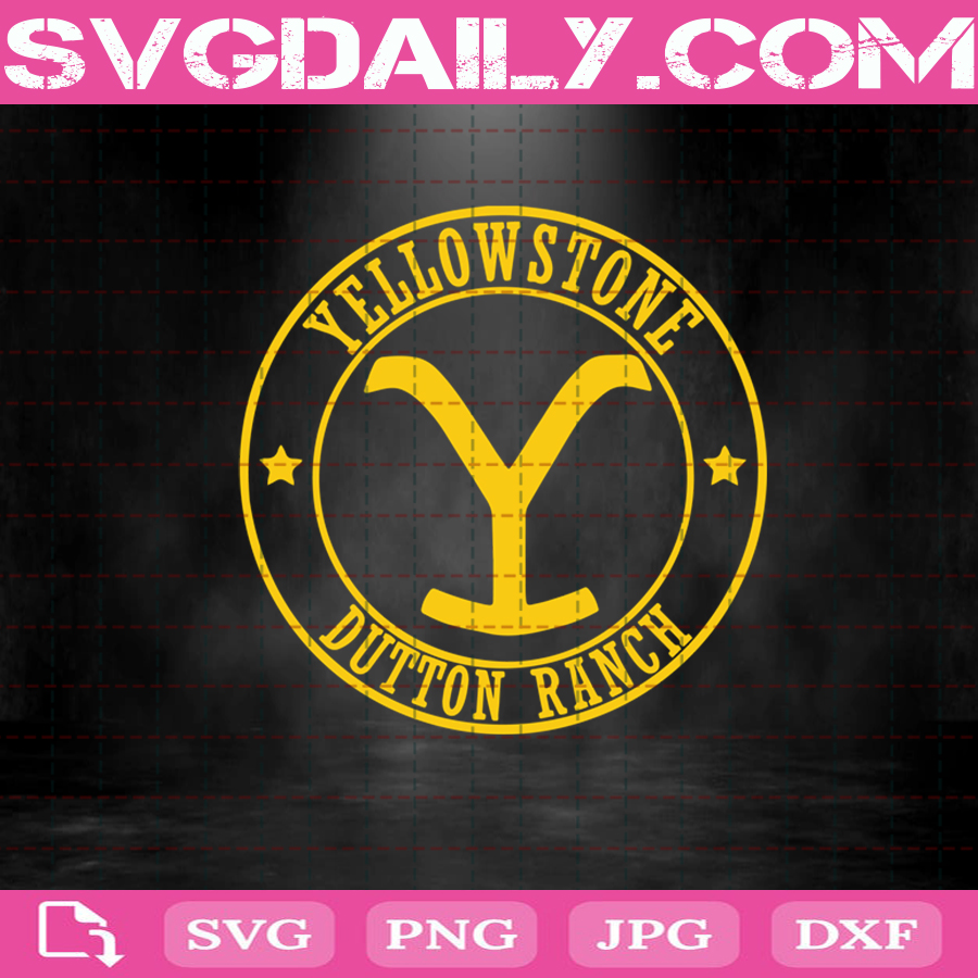 eps Yellowstone Dutton Ranch svg jpg dxf png COLOR BLACK Card Making ...