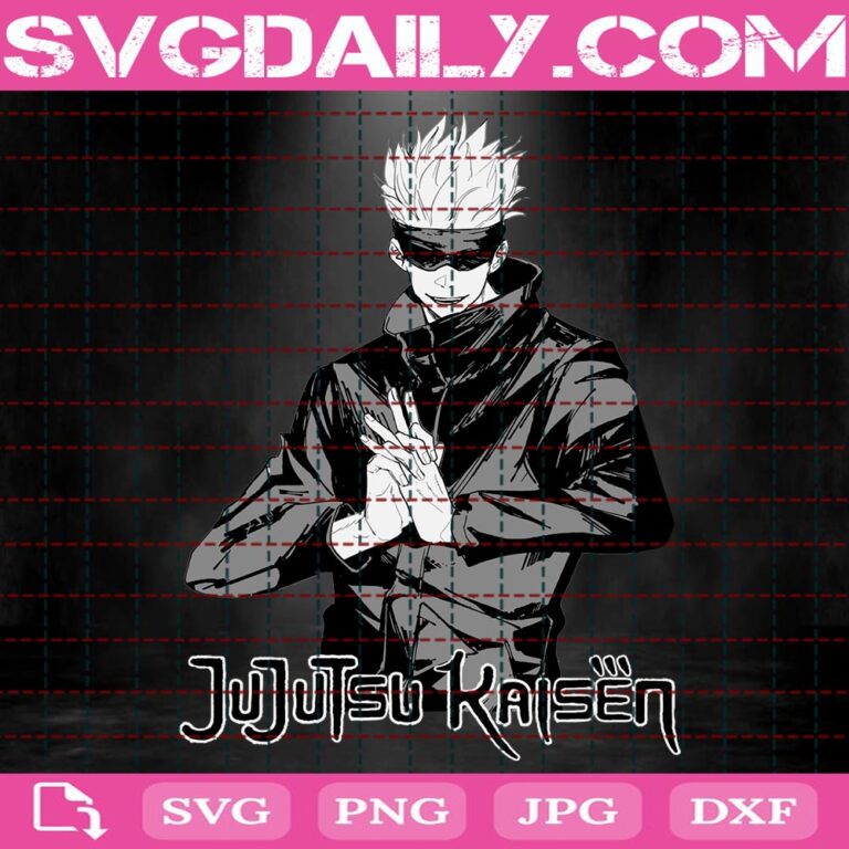 Satoru Gojo Svg, Jujutsu Kaisen Svg, Anime Svg, Gojo Anime Svg ...