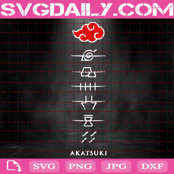 Akatsuki Svg, Naruto Svg, Logo Akatsuki Svg, Anime Svg, Manga Anime Svg ...