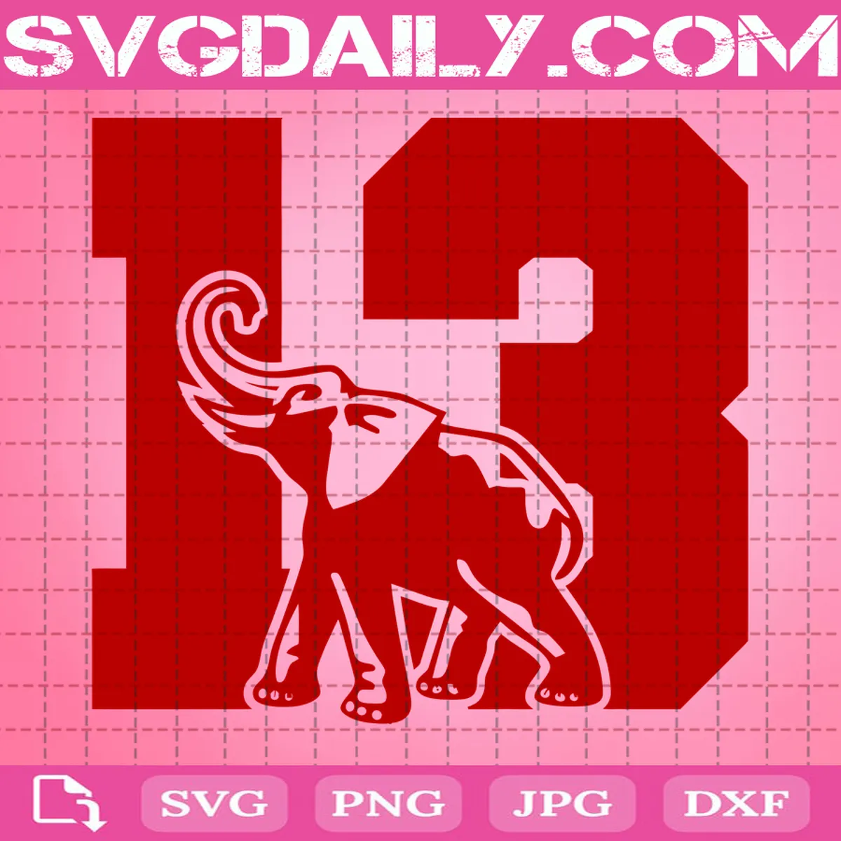 Elephant 13 Svg, Delta Sigma Theta 1913 Svg - Daily Free Premium Svg Files