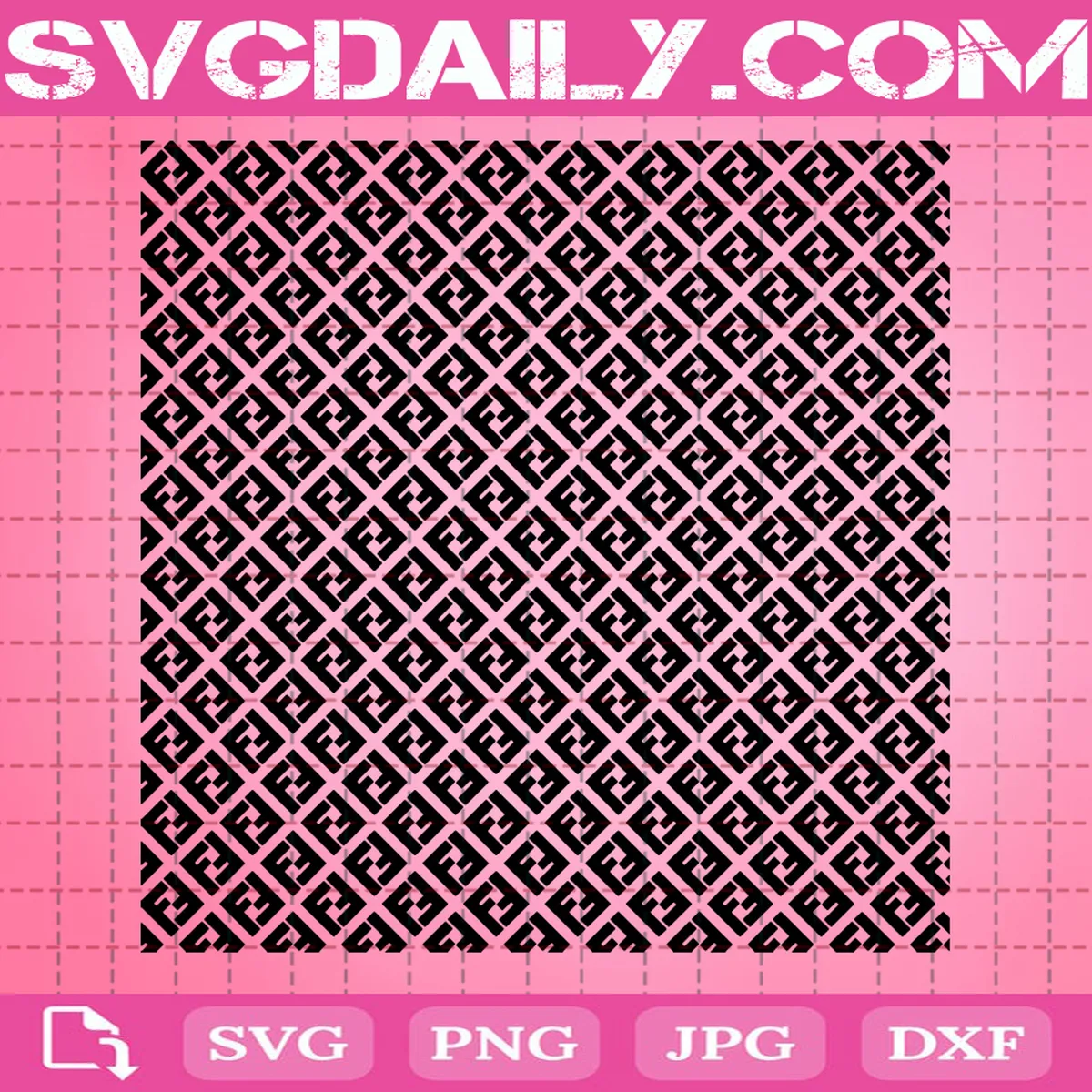 Fendi Pattern Svg - Daily Free Premium Svg Files