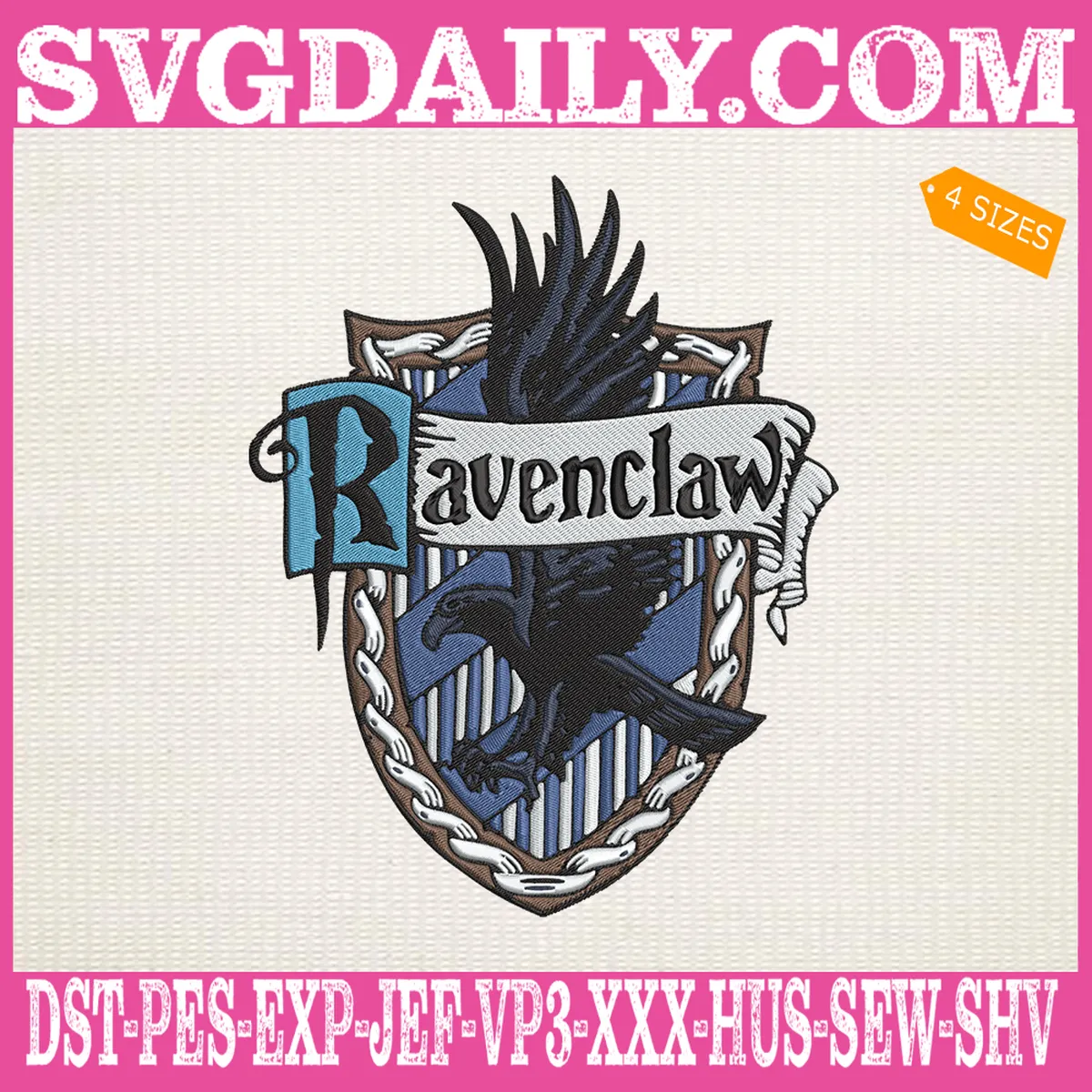 Ravenclaw Embroidery Files - Daily Free Premium Svg Files