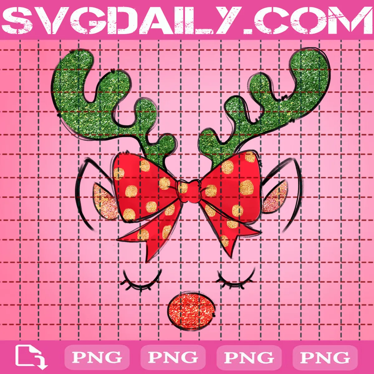 Reindeer Christmas Png - Daily Free Premium Svg Files