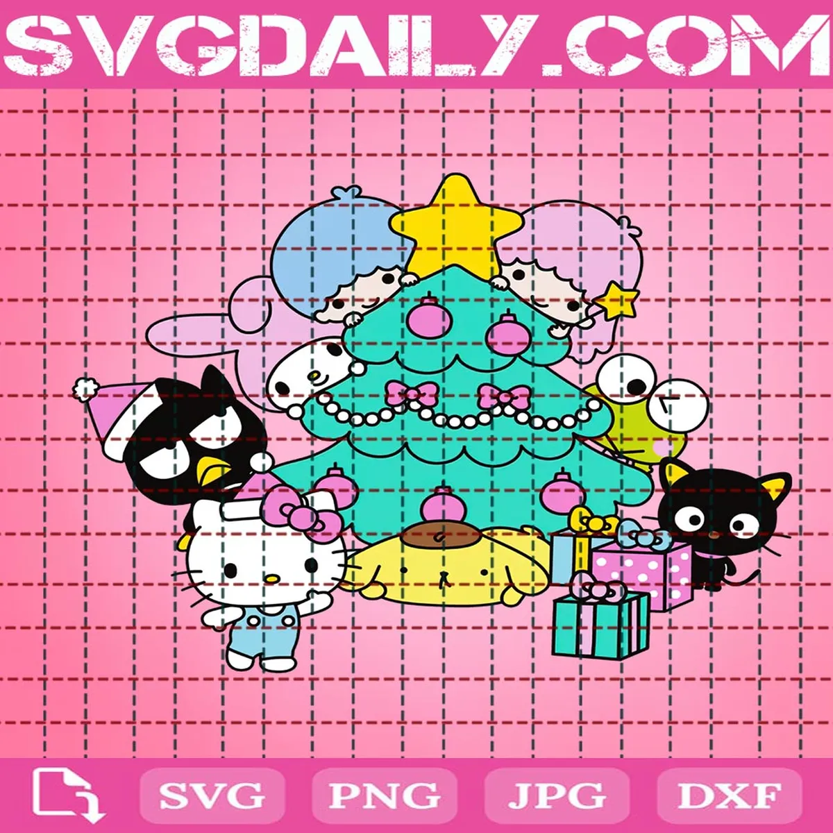 Sanrio Christmas Svg - Daily Free Premium Svg Files
