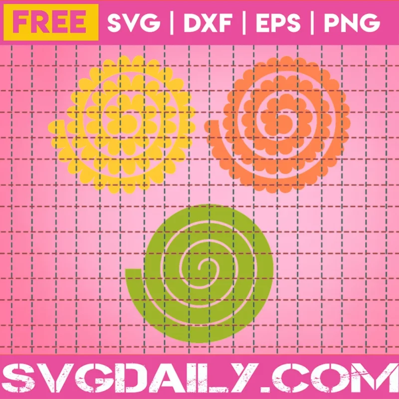 3D Flowers – Free Svg - Daily Free Premium Svg Files