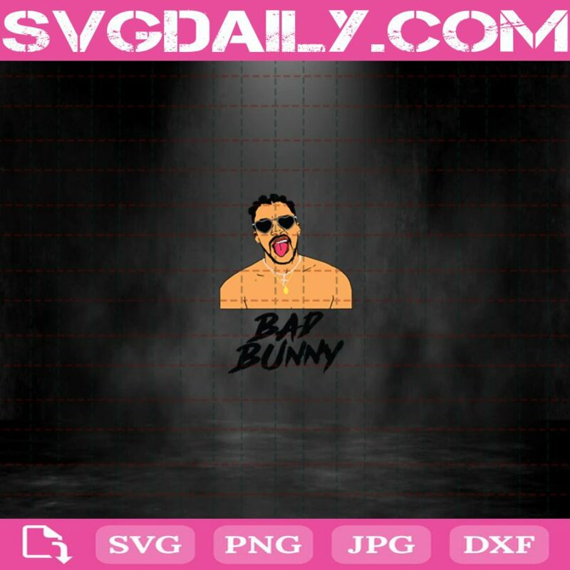 Bad Bunny Face Svg