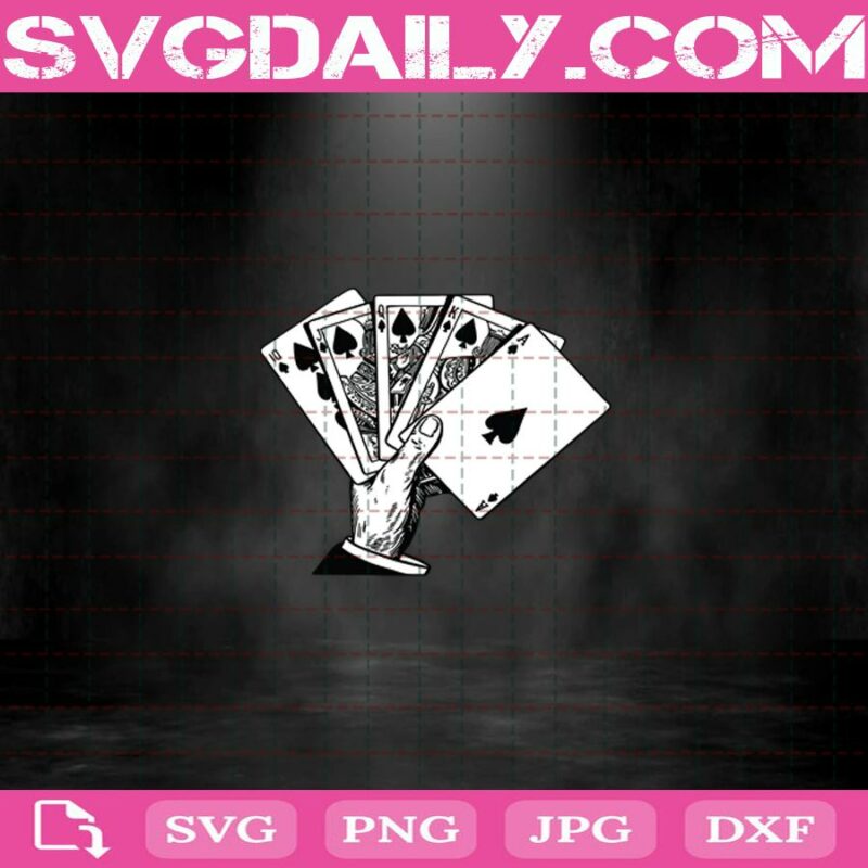 Hand Of Spades Playing Cards Svg - Svgdaily Daily Free Premium Svg Files