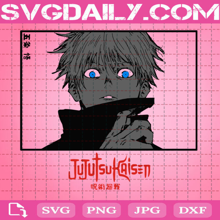 Satoru Gojo Svg, Jujutsu Kaisen Svg - Daily Free Premium Svg Files