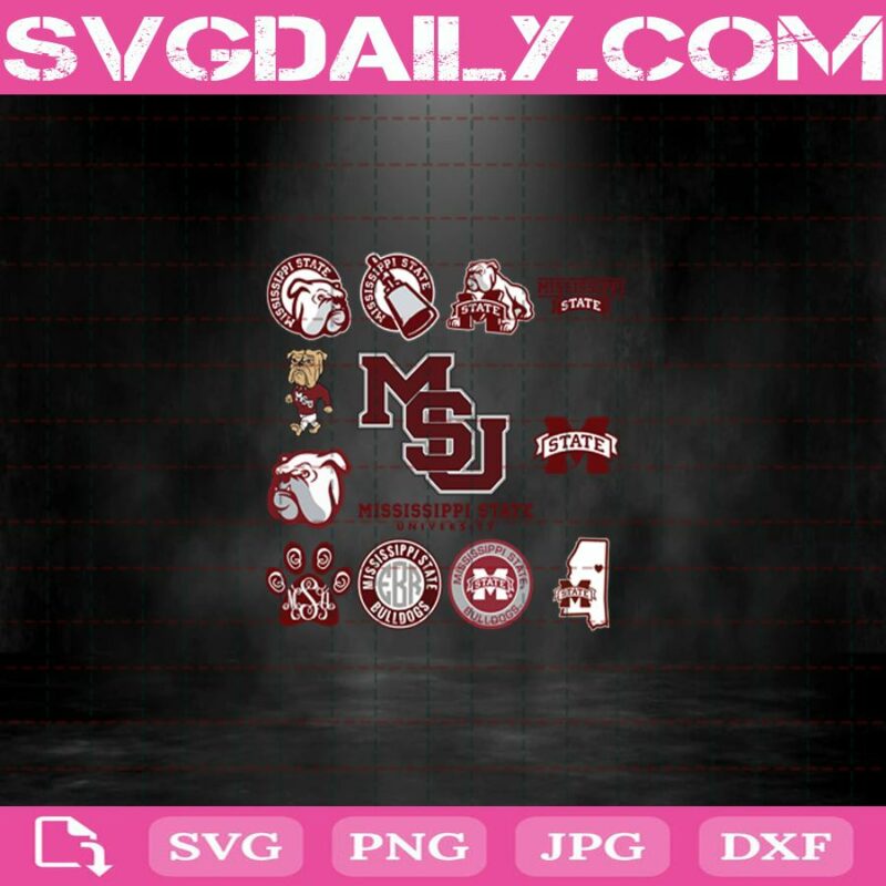Mississippi State Bulldogs Svg - Svgdaily Daily Free Premium Svg Files