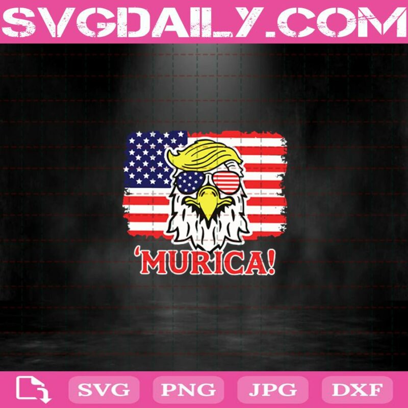 Murica Eagle Trump Hair Svg - Svgdaily Daily Free Premium Svg Files