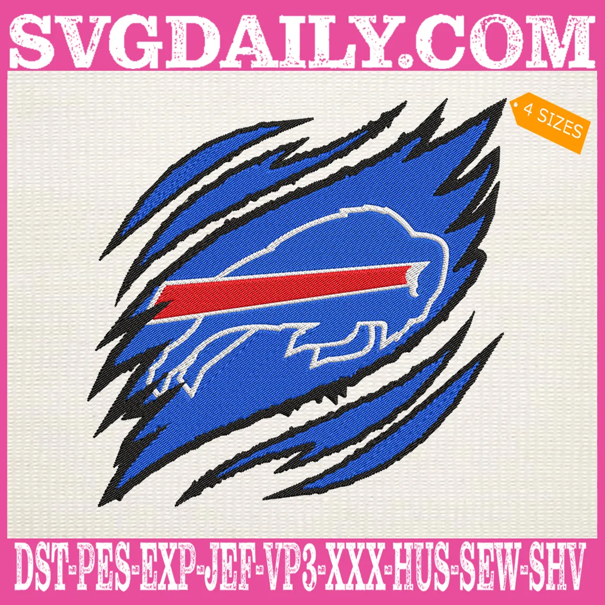 Buffalo Bills Embroidery Design - Daily Free Premium Svg Files