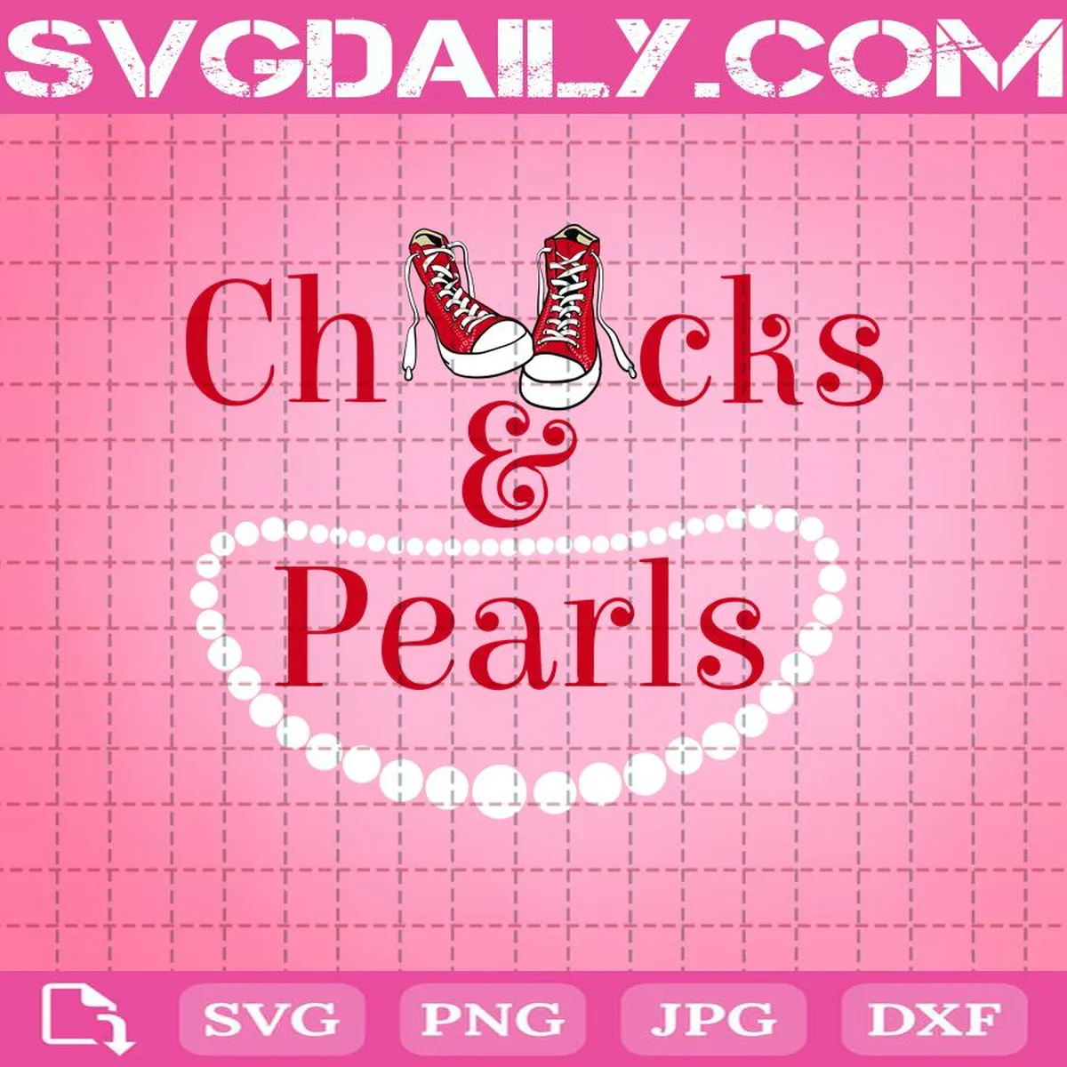 Chucks And Pearls Svg - Daily Free Premium Svg Files