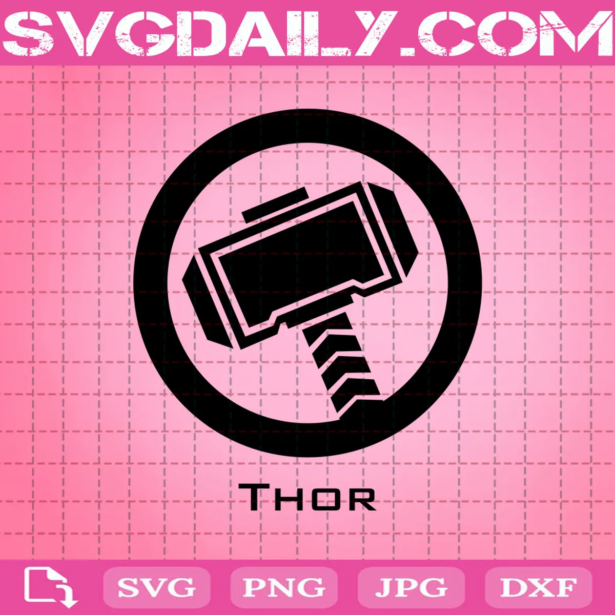 Thor Logo Svg, Thor Hammer Svg - Daily Free Premium Svg Files