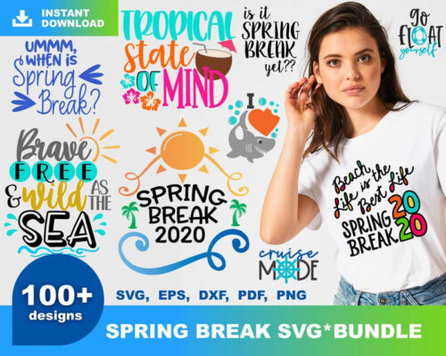 100+ Spring Break Bundle Svg - Daily Free Premium Svg Files