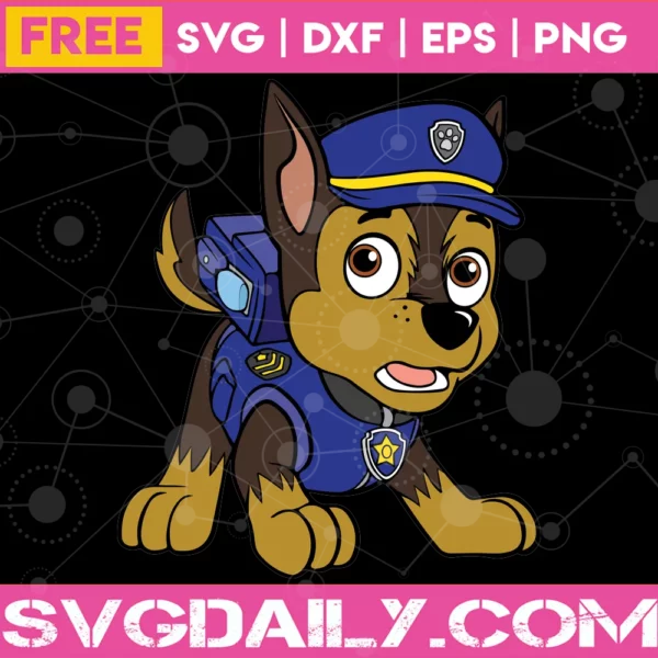 Free Chase Paw Patrol, Svg Png Dxf Eps Designs Download - Daily Free ...