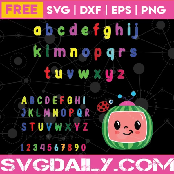 Free Cocomelon Font Cocomelon Alphabet, Vector Svg - Daily Free Premium ...
