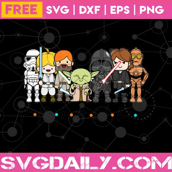 Star Wars Friends, Free Svg Illustrations - Daily Free Premium Svg Files