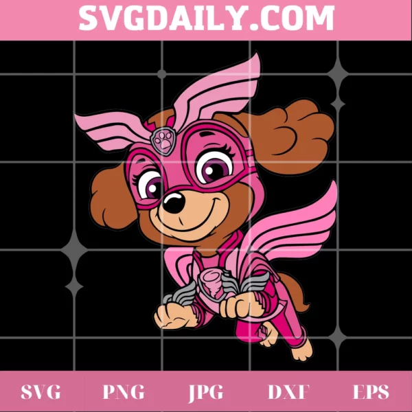 Paw Patrol Skye Clipart, Svg Png Dxf Eps Designs Download - Daily Free ...