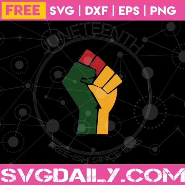 Free Juneteenth Svg Files, Vector Illustrations - Svgdaily Daily Free ...