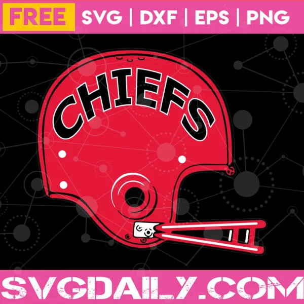 Free Kansas City Chiefs Football Helmet Clipart, Svg Png Dxf Eps ...